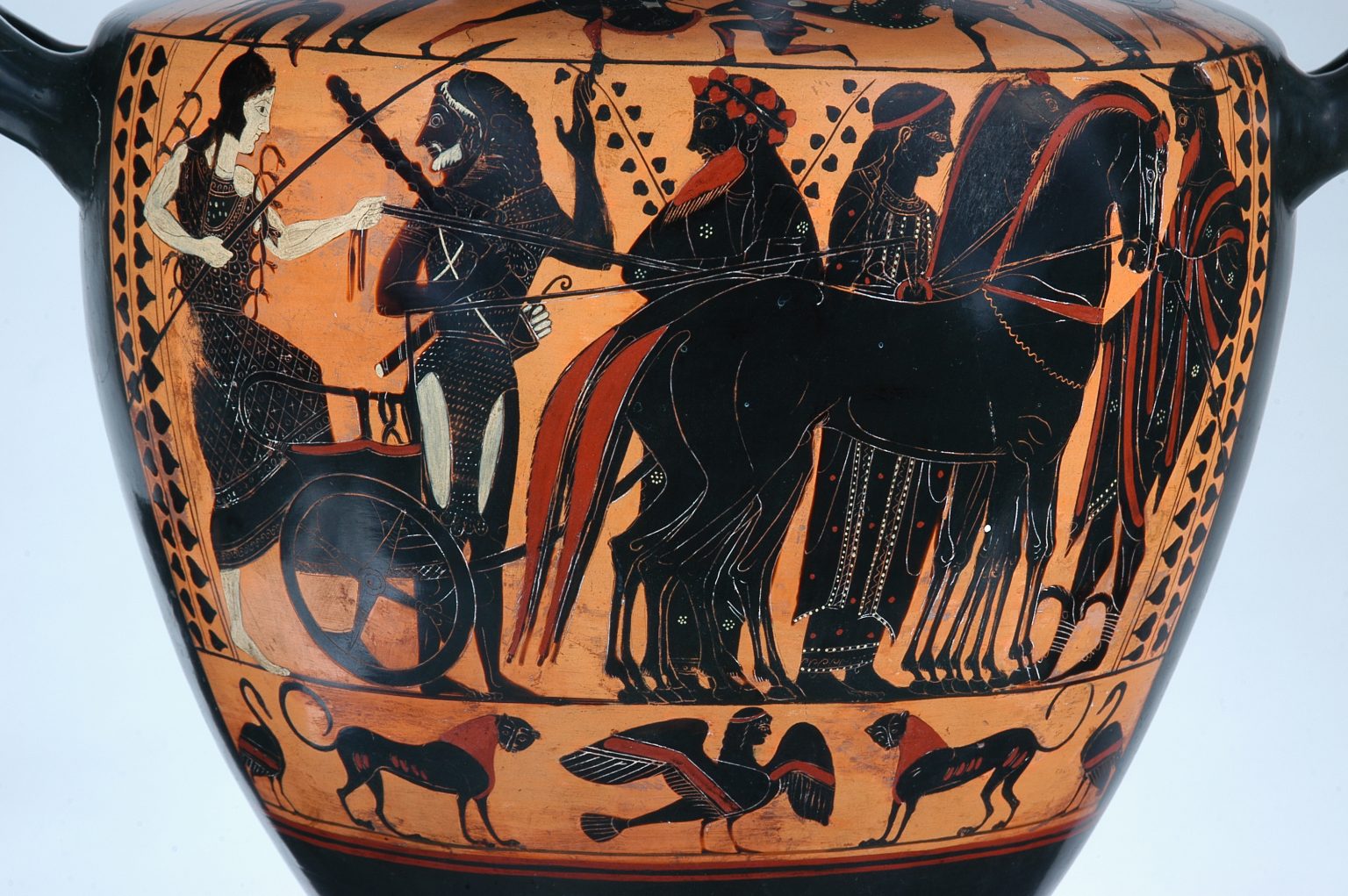 Pottery and vase - painting of the archaic period - Museum of Cycladic Art