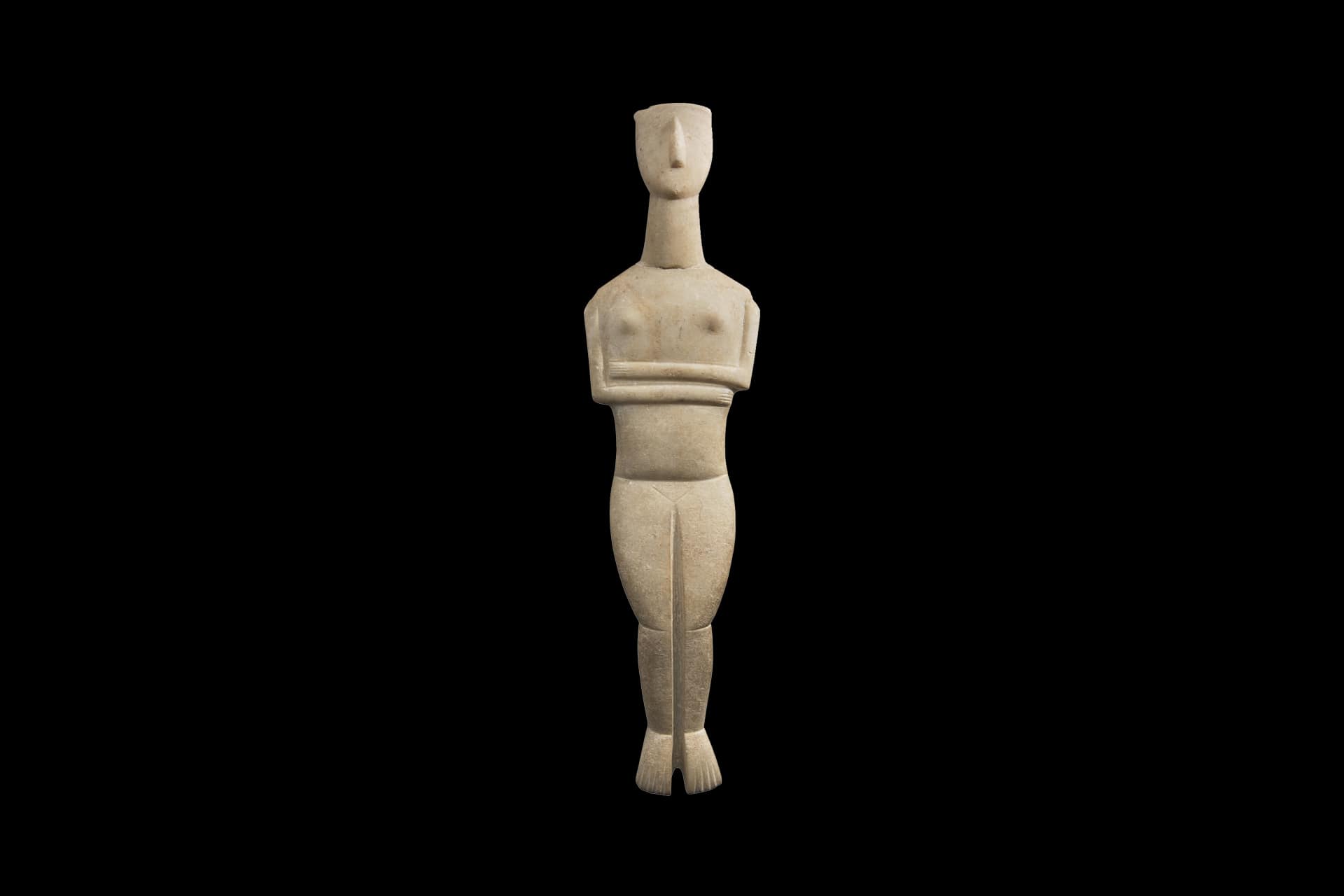 Marble figurine (Spedos type) - Museum of Cycladic Art
