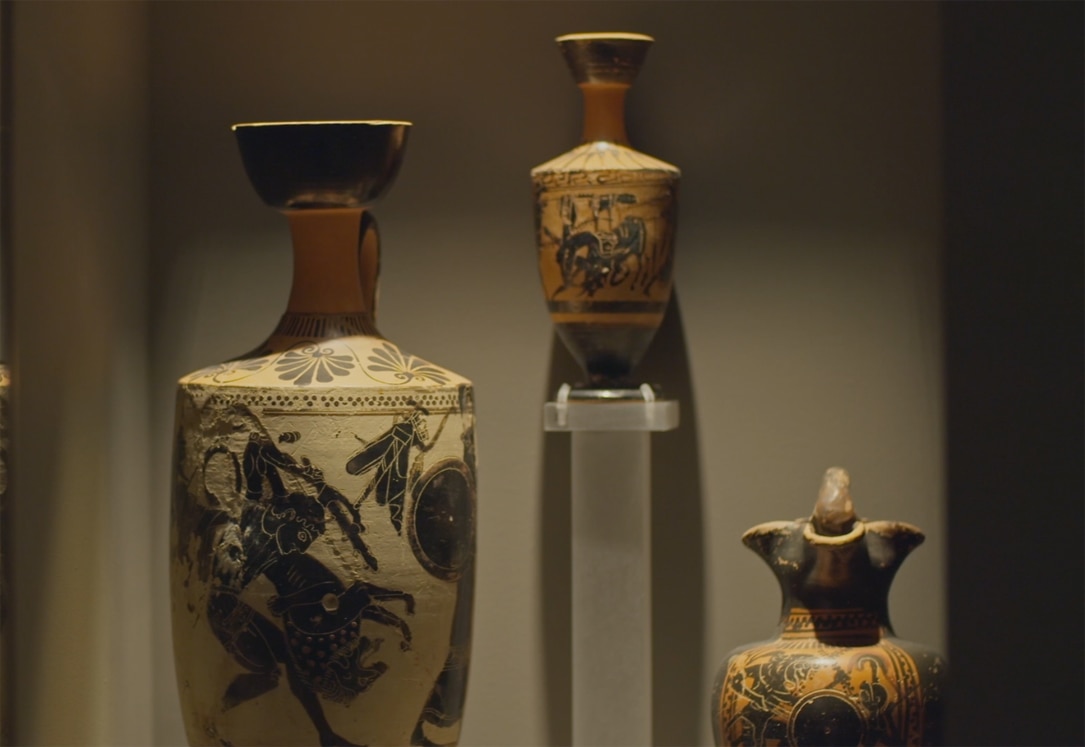 Μελανόμορφη λήκυθος - Μουσείο Κυκλαδικής Τέχνης