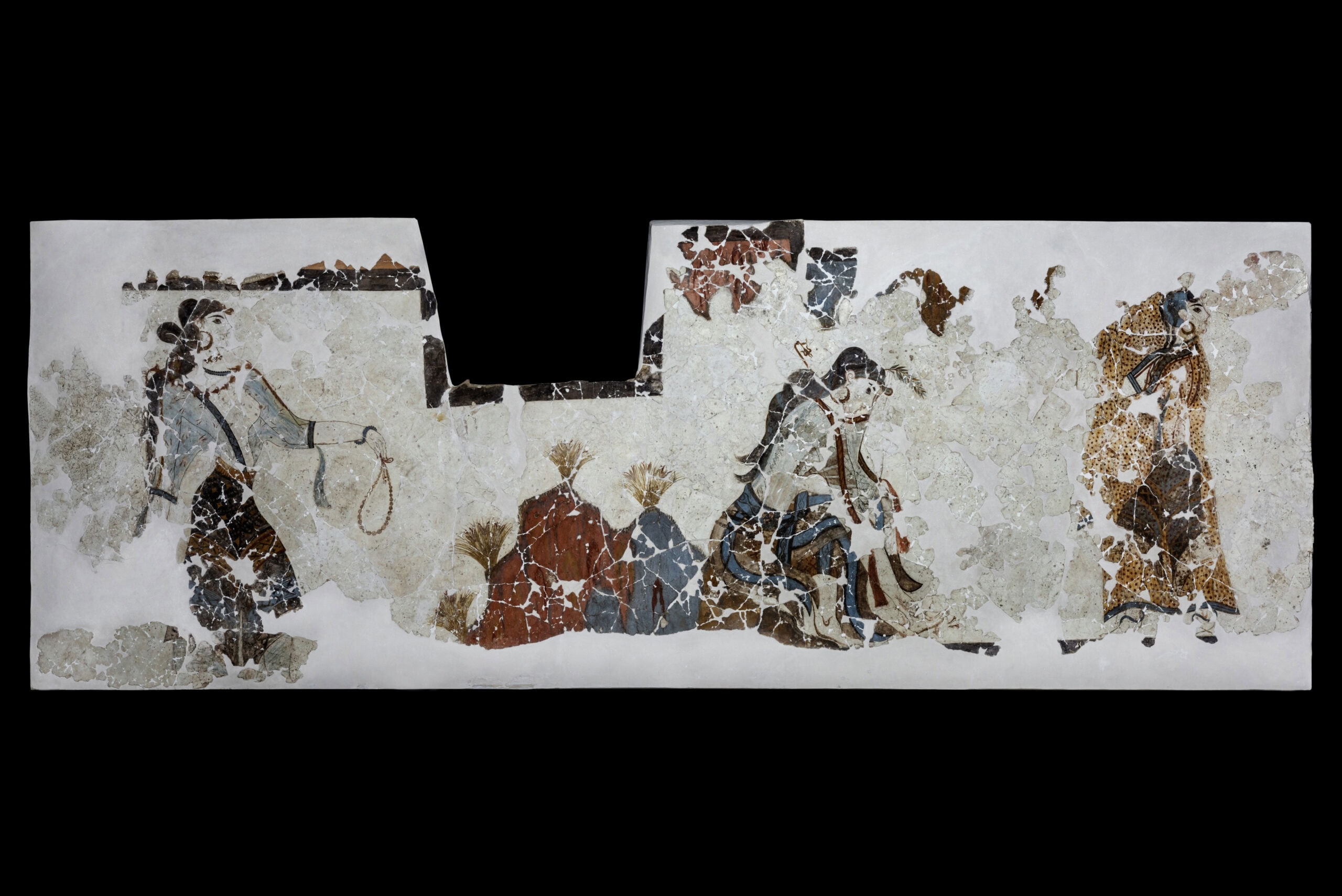 The Fresco of Women from the “adyton” of Xeste 3 Building, Akrotiri ...